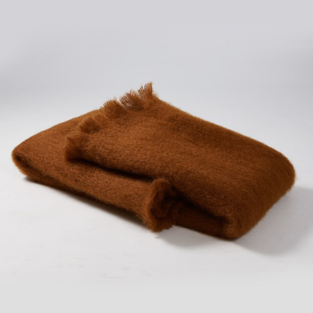 Manta Mohair Marrón – REAL FABRICA